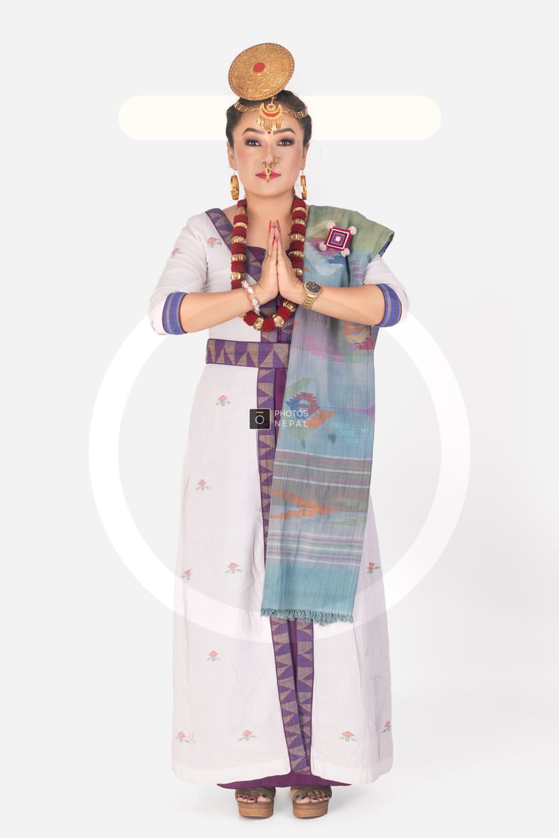 A Full Size Picture Of A Pretty Traditional Woman Giving The Formal
