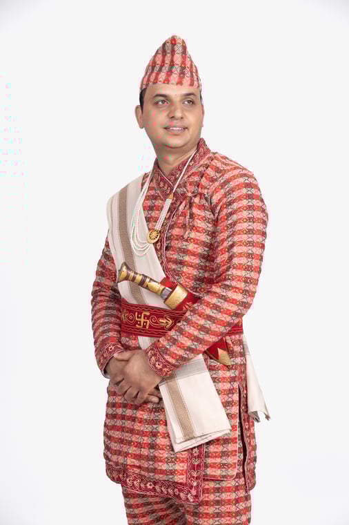 Handsome Nepali Behula in Wedding Attire - Photos Nepal