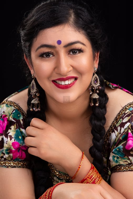 Smiling Nepali Woman in Close-Up - Photos Nepal