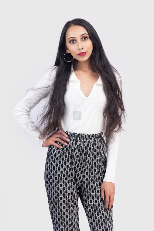 Stylish Young Nepali Girl with sharp chin - Photos Nepal