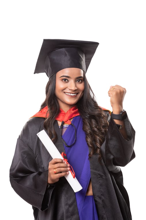 Royalty free Stock Image of Nepali College Girl in Graduation Gown and ...