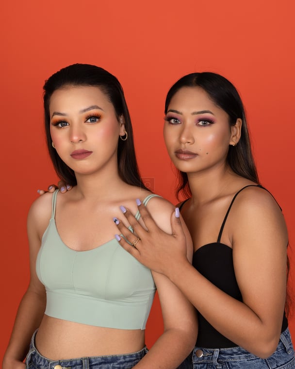 Studio Portrait of Nepali Models with Different Skin Colors - Photos Nepal